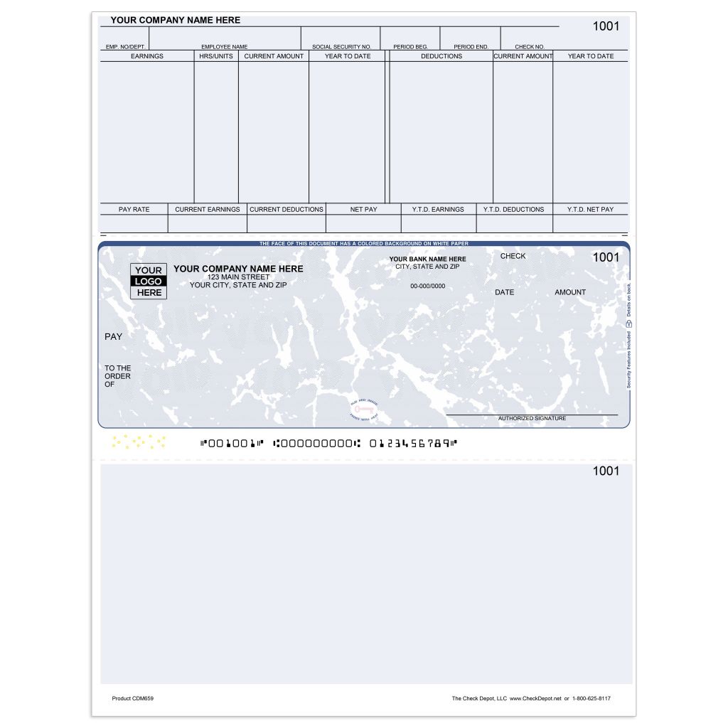 Blank Pay Stub Template Word